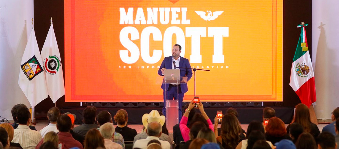 Congresista Manuel Scott rinde primer informe de actividades ...