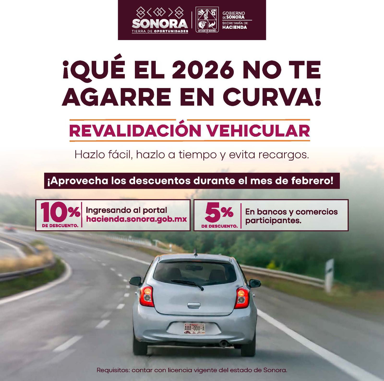 Gobierno de Sonora mantiene descuentos por pronto pago en revalidación ...